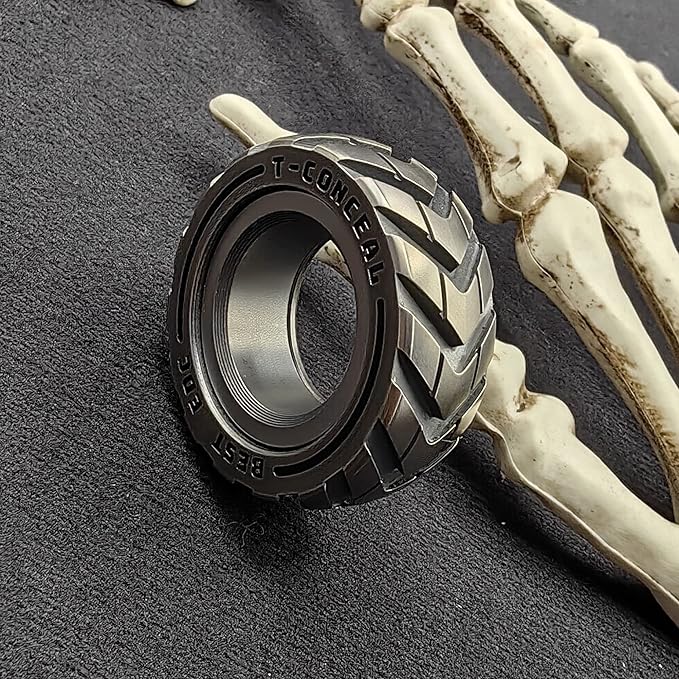 Dual Function Stainless Steel Motorcycle Tire Fidget Ring – buckmen.com