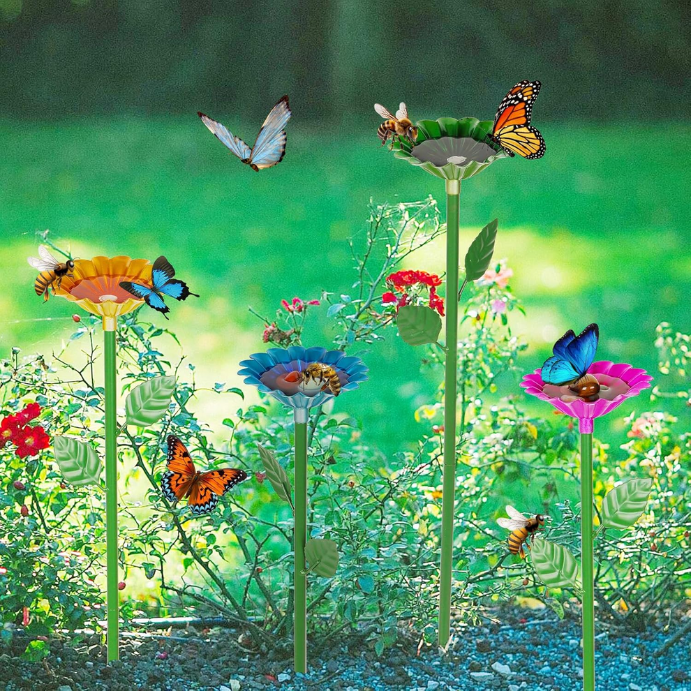 HOT SALE🐝🌷Bee and Butterfly Water Feeder with Flower Design – buckmen.com