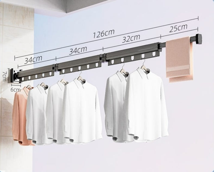 Suction Cup Wall Mount Folding Clothes Drying Rack – buckmen.com