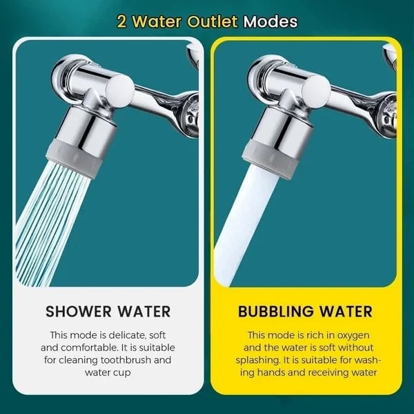 Rotating 1080° robotic arm faucet (universal model) – buckmen.com