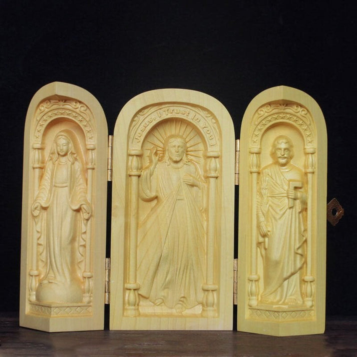 🔥HOT SALE🔥Hand-carved Portable Church - Mini Christian Altar – buckmen.com