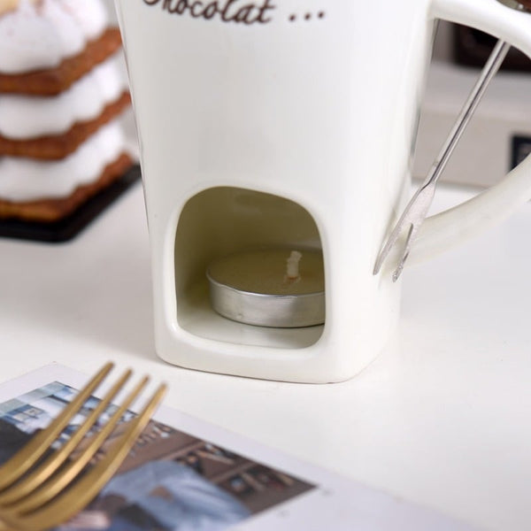 🍫 Handmade Chocolate Melting Mug – The Cozy Fondue Experience – buckmen.com